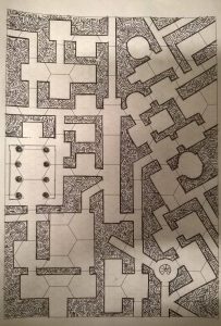 Hand Drawn Map | GURPS Mega Dungeon